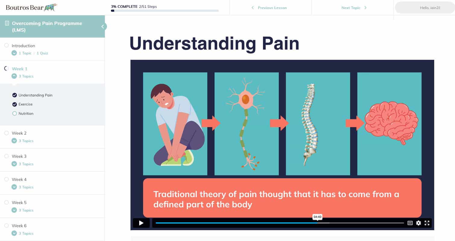 Boutros Bear // Overcoming Chronic Pain